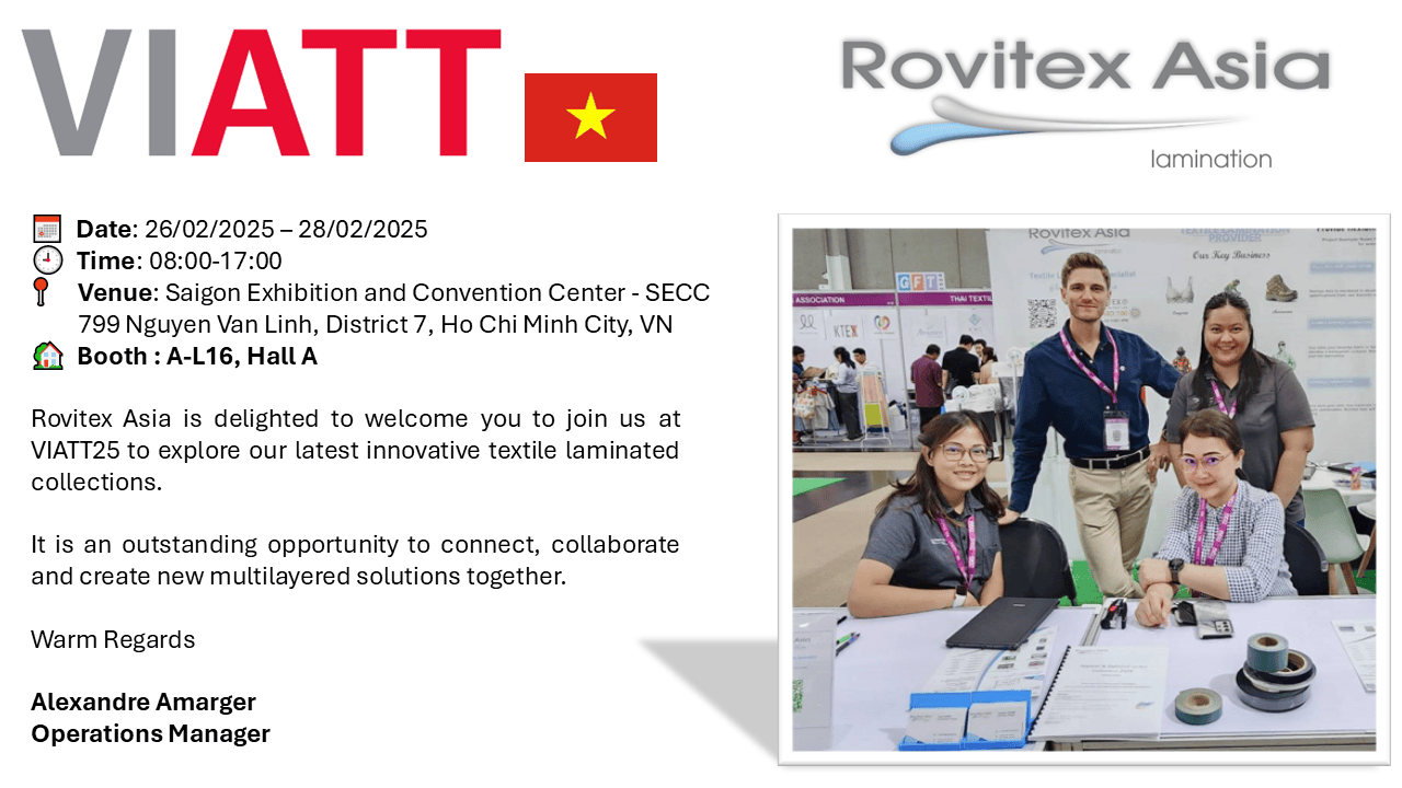 VIATT25 , Join us in Ho Chi Minh City | Rovitex Asia